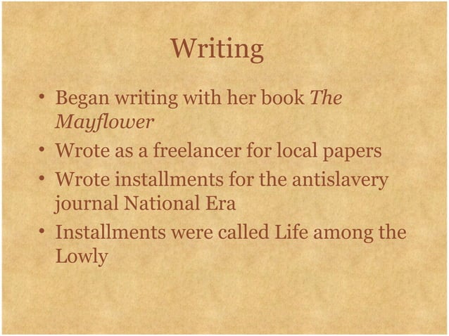 Harriet Beecher Stowe | PPT