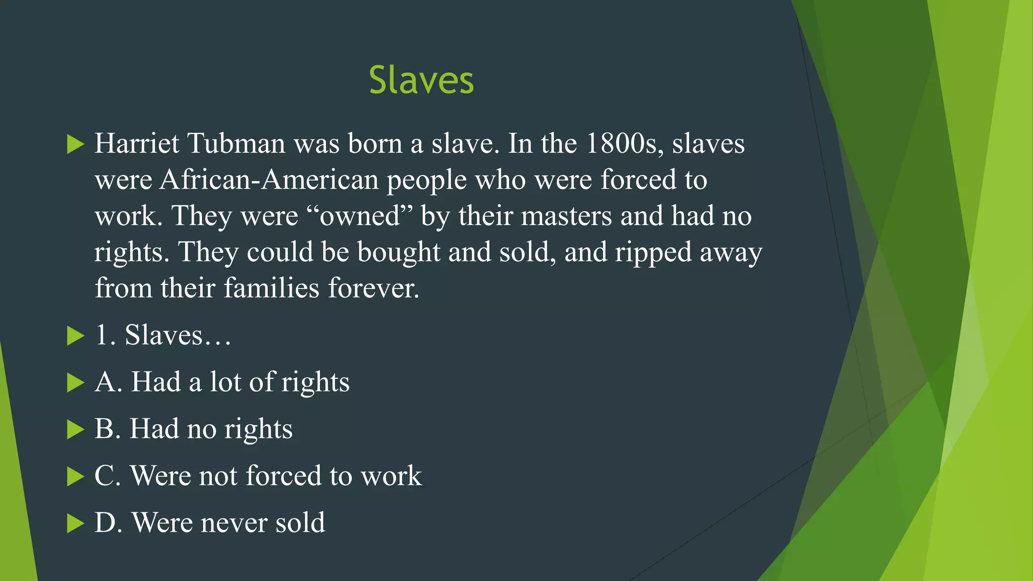 Harriet tubman | PPTX