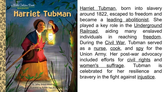 Harriet Tubman: The Heroic Journey of a Freedom Fighter and Legend | PPT