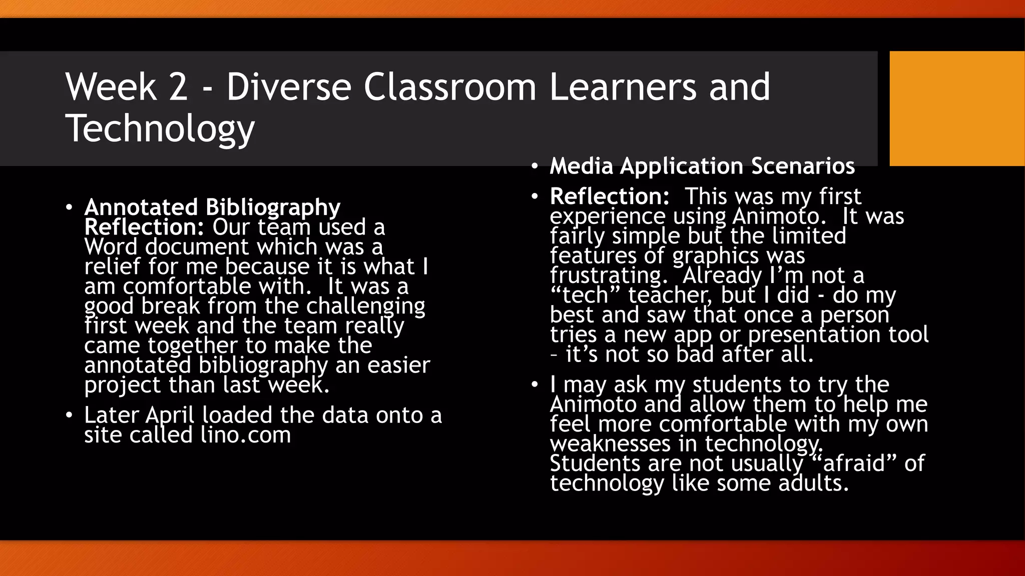 Digital Portfolio Reflection | PPT