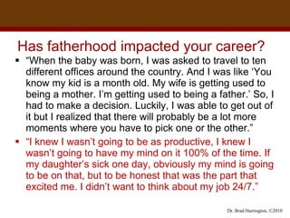 Brad Harrington Fatherhood Presentation | PPT