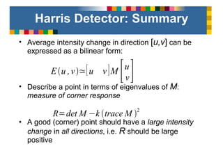 Harris corner detector and face recognition | PDF