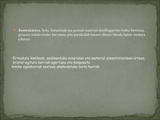 Harri sedimentarioak | PPT