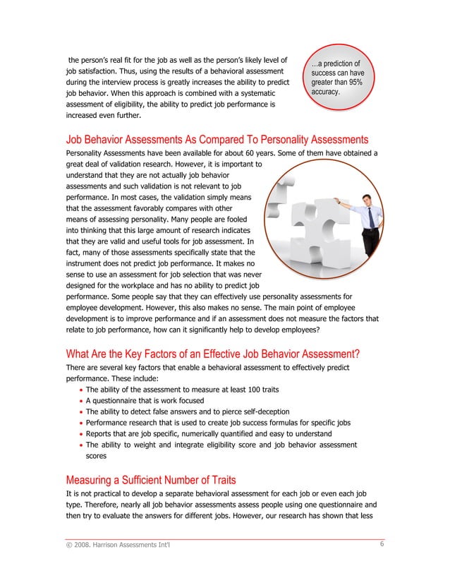 Harrison Assessments Talent Assessment White Paper by Dan Harrison | PDF