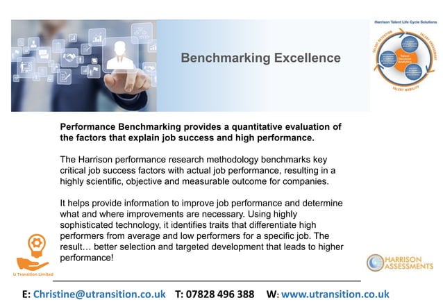 Harrison Assessments Talent Soultions Benchmarking brochure | PPT