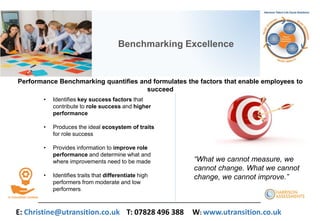 Harrison Assessments Talent Soultions Benchmarking brochure | PPT
