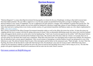 Harrison Bergeron Essay Theme | PPT