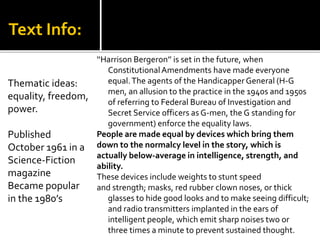 Harrison Bergeron Powerpoint an introduction.pptx