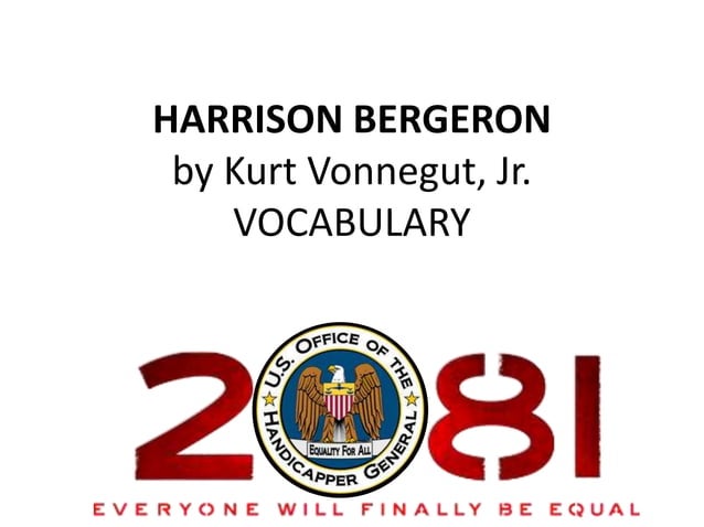 Harrison bergeron vocab | PPT