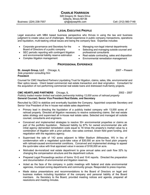 Harrison, Charlie Resume | PDF