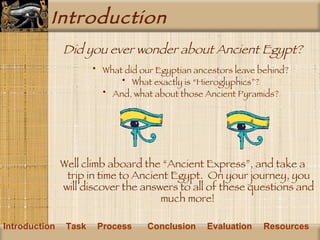 Harrison Egyptian Web Quest | PPT