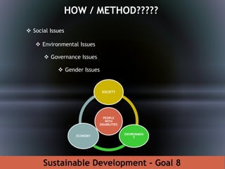 SDG 8 Presentation by Jane Harrison | PPTX