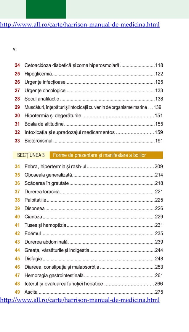 Harrison manual de medicina tradus in limba romana editia 18 PDF | PDF