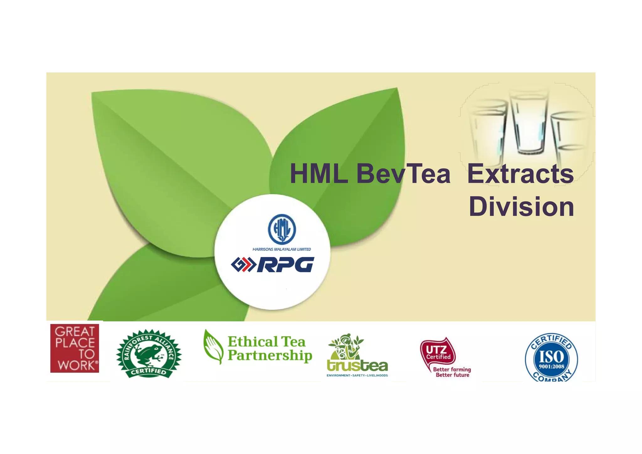 Harrisons tea extracts b2 b customer | PDF