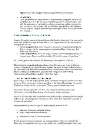 Harrison typologies of organizational culture | DOC
