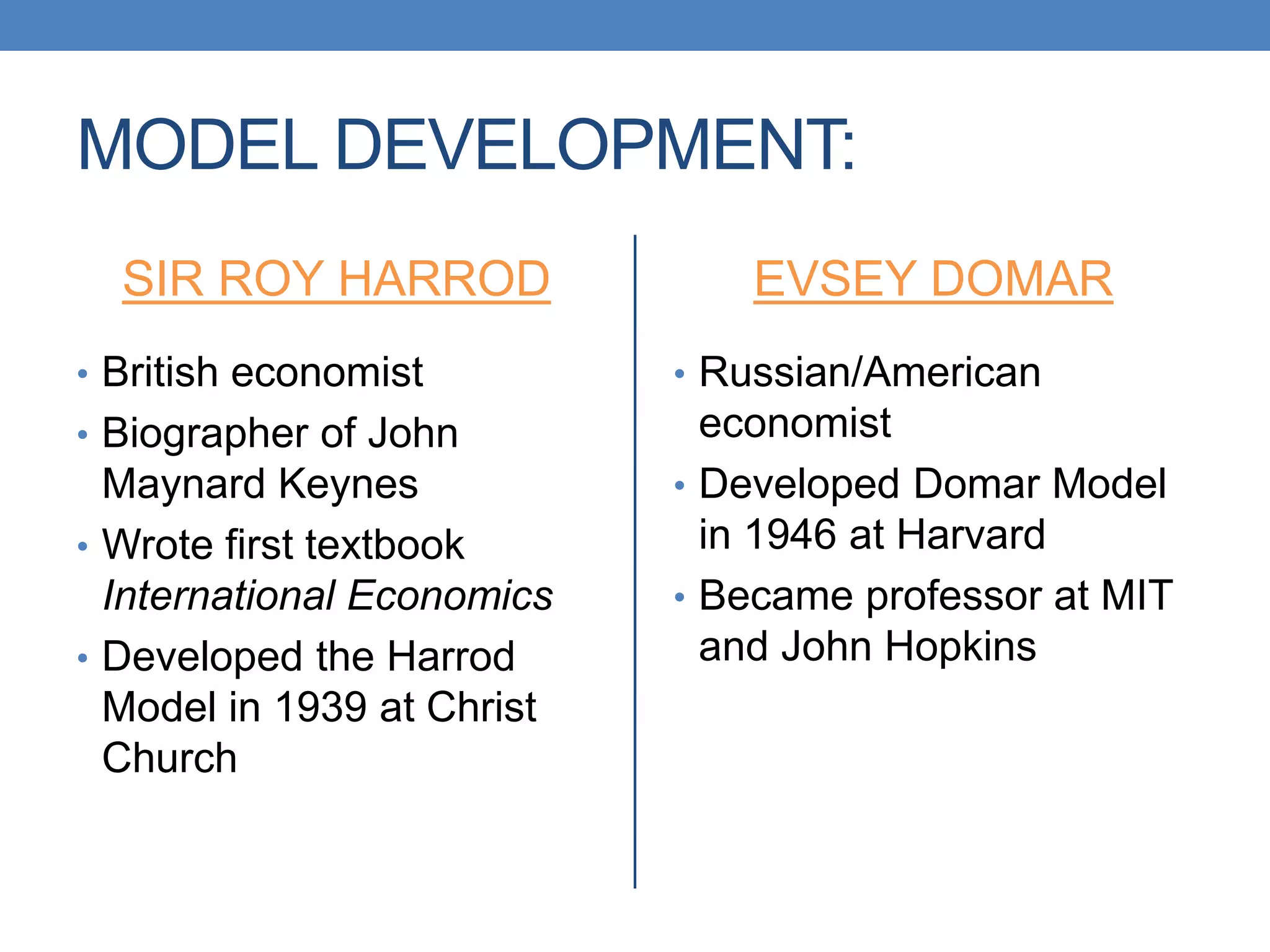 Harrod-Domar Model | PPTX
