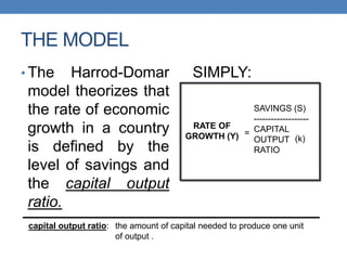 Harrod-Domar Model | PPTX