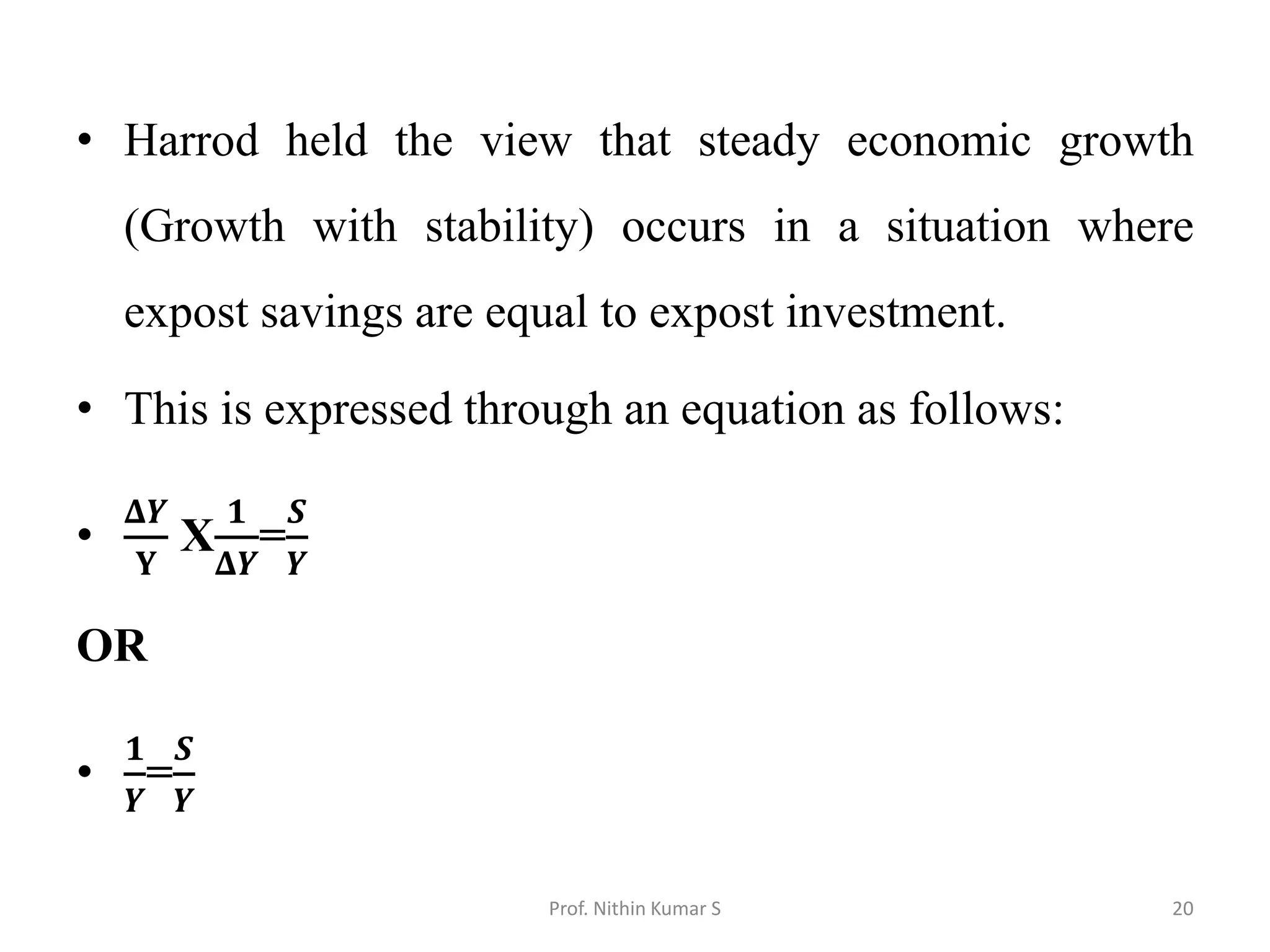 Harrod – Domar Model - Development Model.pptx