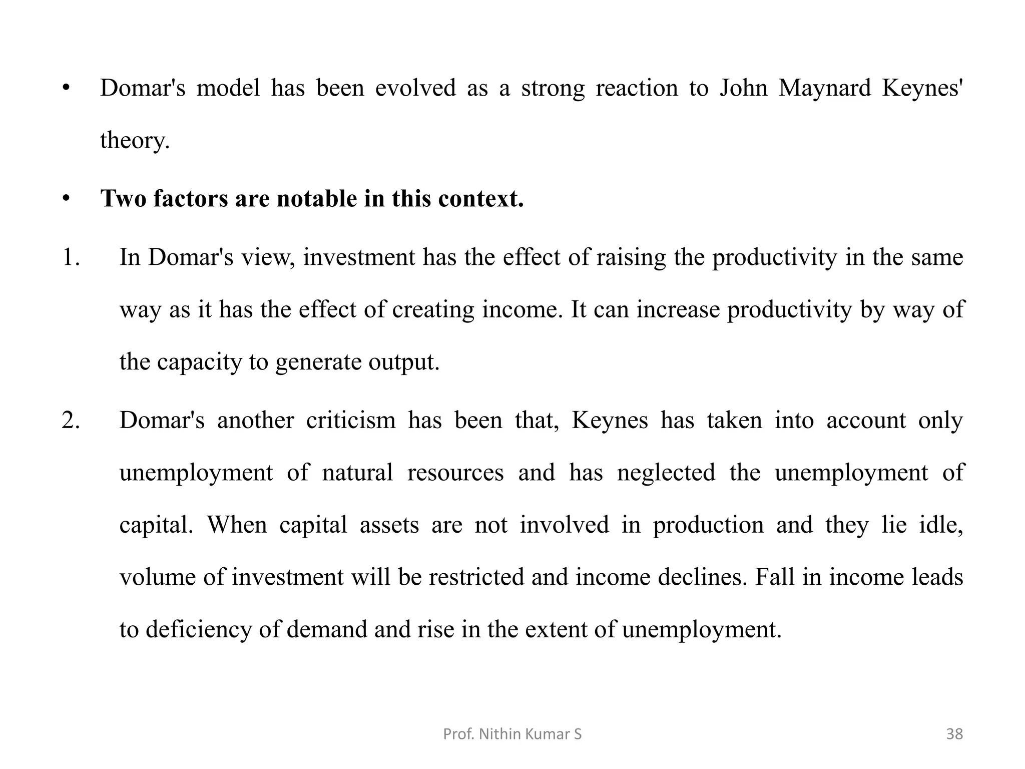 Harrod – Domar Model - Development Model.pptx