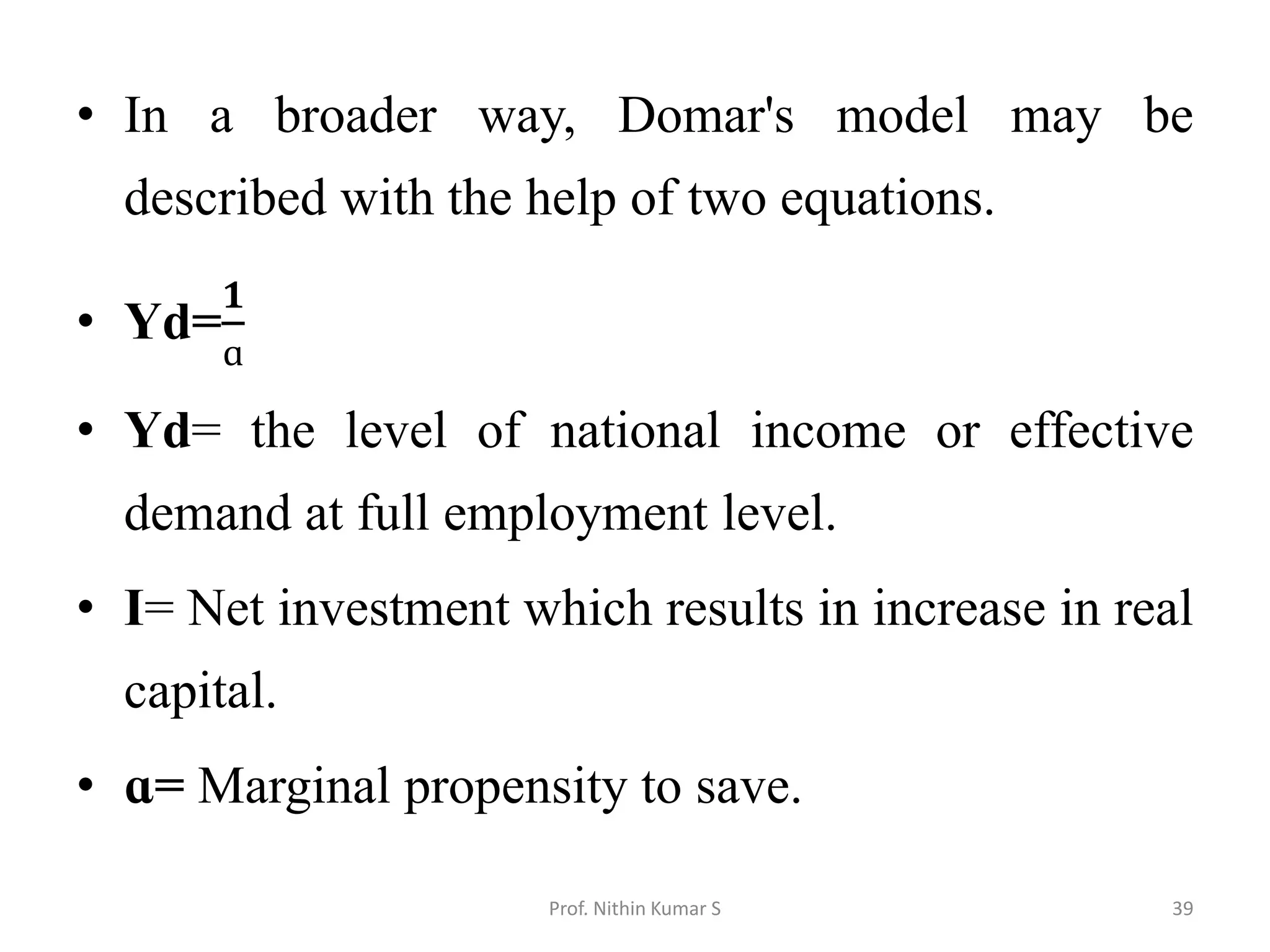Harrod – Domar Model - Development Model.pptx