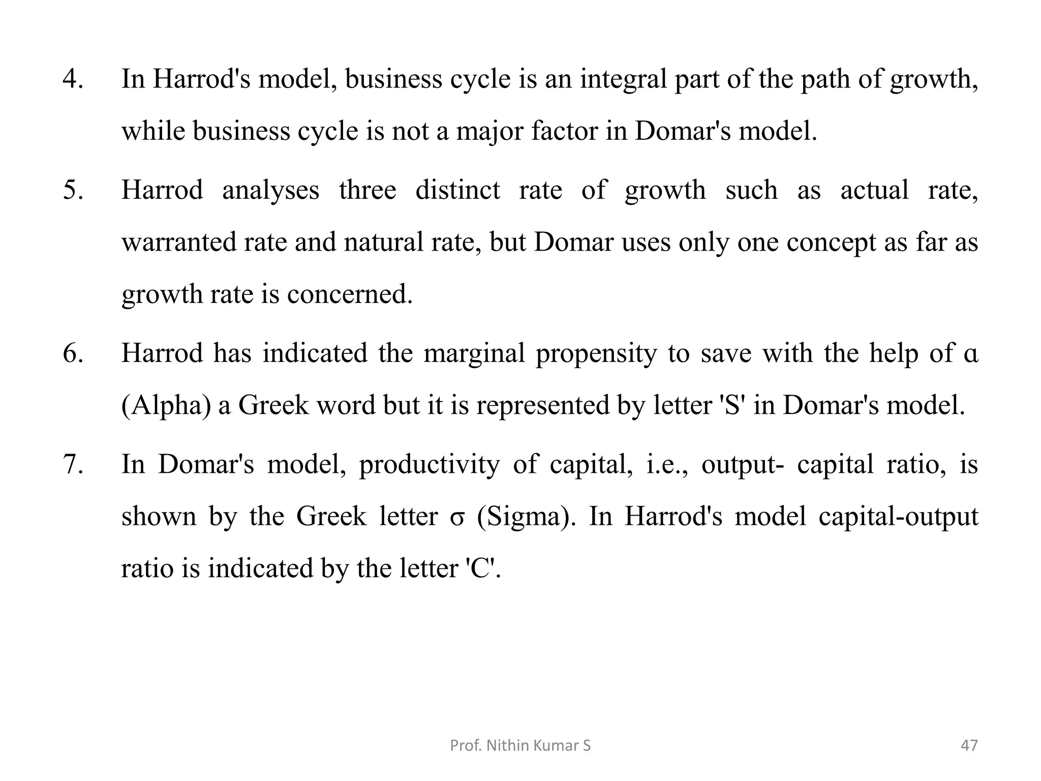 Harrod – Domar Model - Development Model.pptx