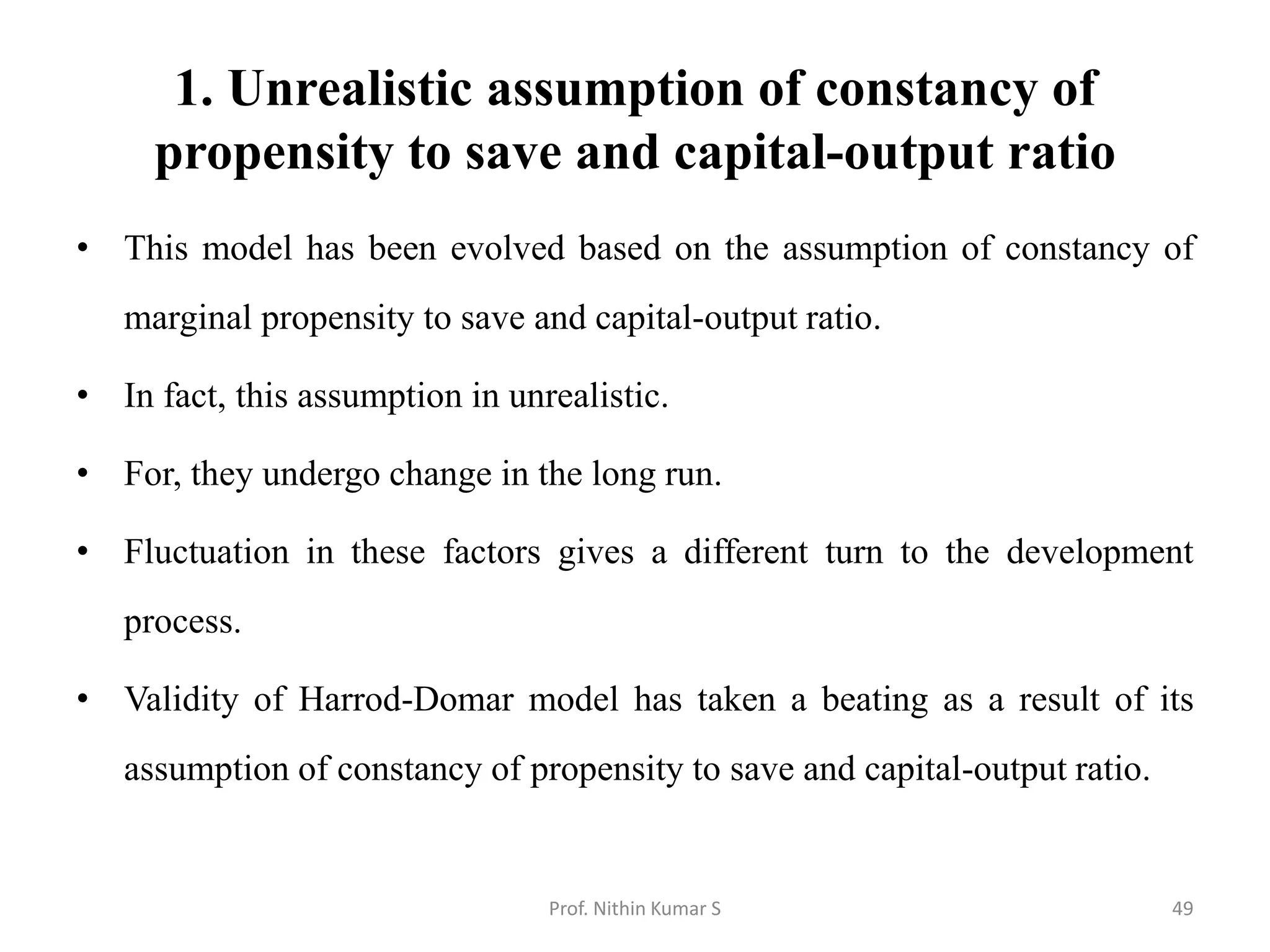 Harrod – Domar Model - Development Model.pptx