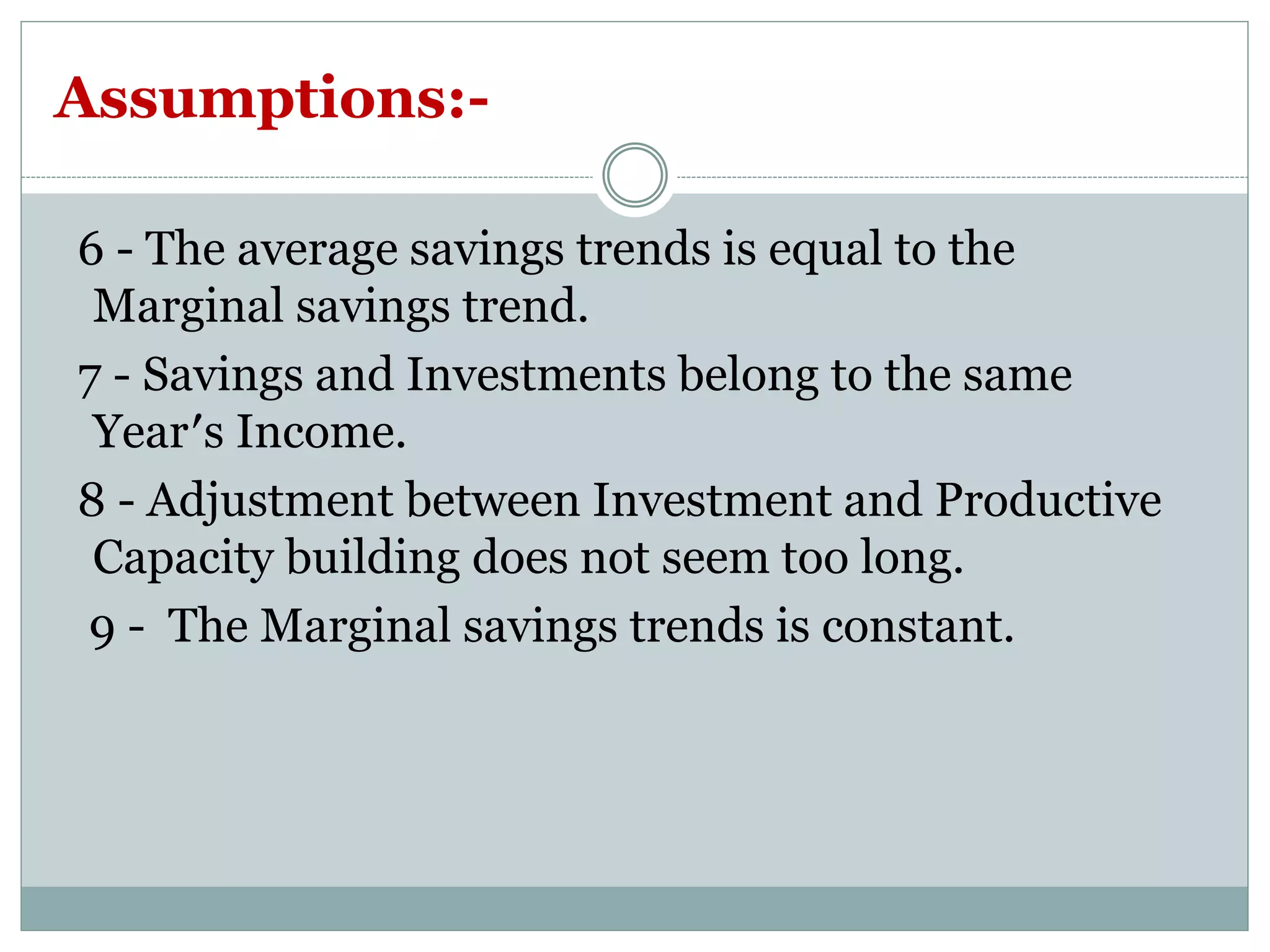 Harrod domer model PPT | PPTX