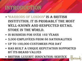 Harrods case study | PPTX