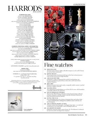 Harrods: Watches & fine jewellery | PDF | Diving | Sports