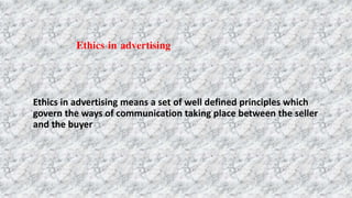 Ethics in Advertising | PPT