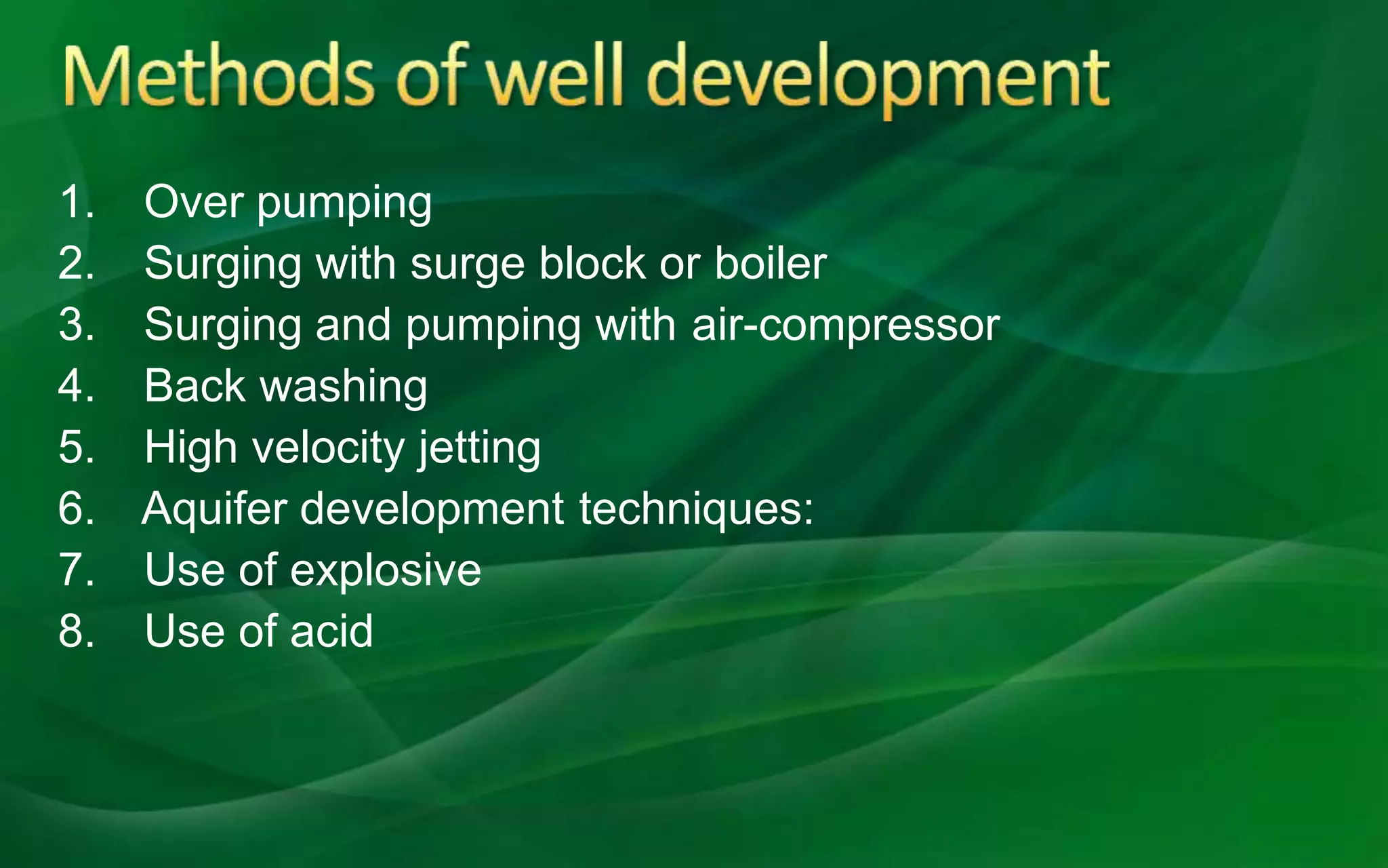 Tube-Wells and their Designs | PPTX