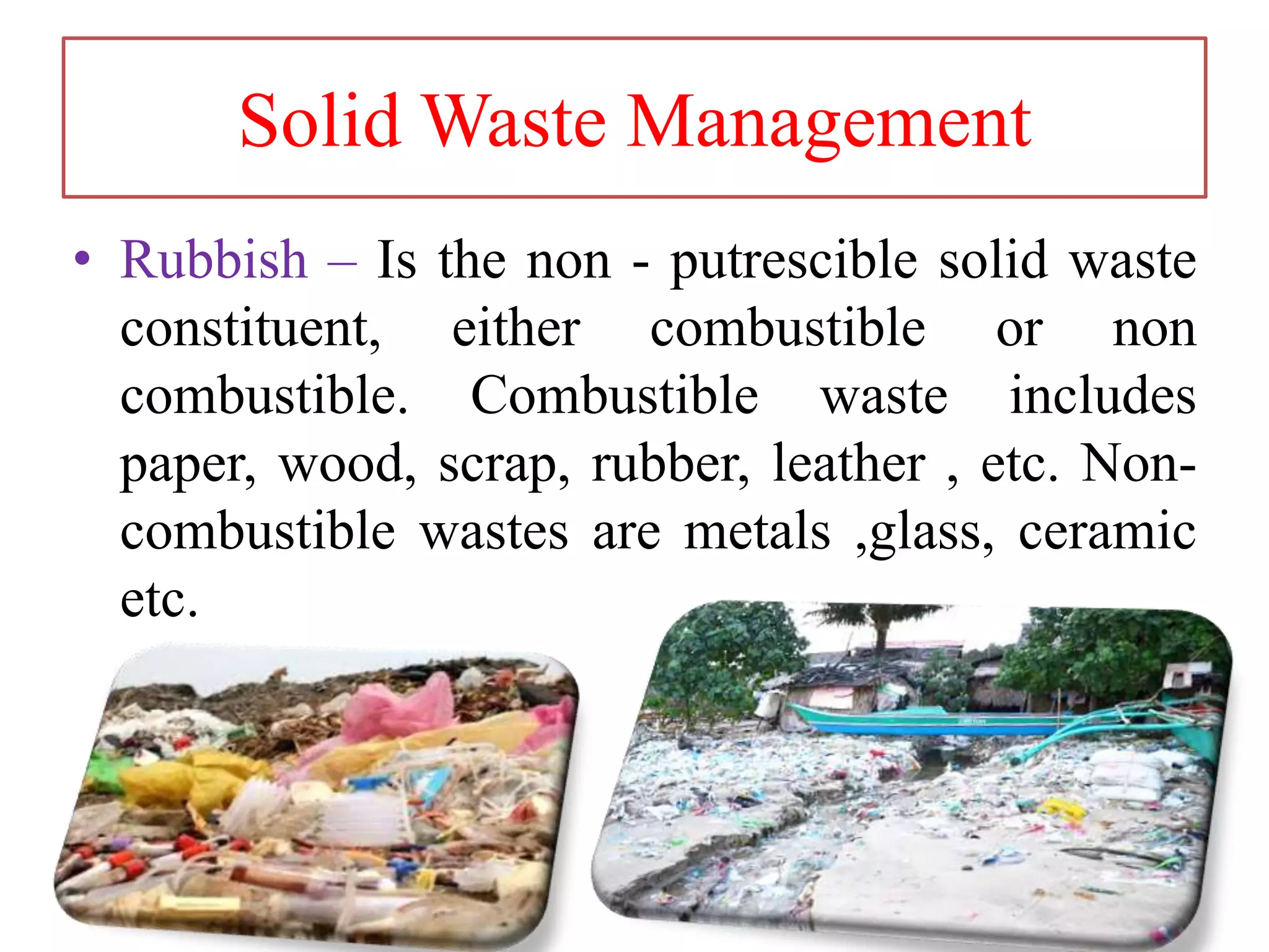 MINOR PROJECT OF SOLID WASTE MANAGEMENT PRESENTATION | PPTX