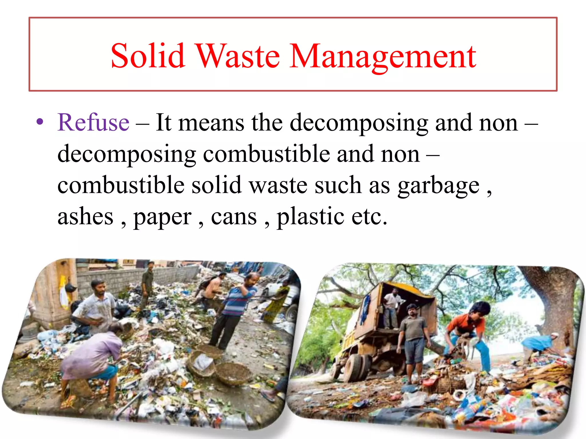 MINOR PROJECT OF SOLID WASTE MANAGEMENT PRESENTATION | PPTX