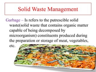 MINOR PROJECT OF SOLID WASTE MANAGEMENT PRESENTATION | PPTX | Indoor ...