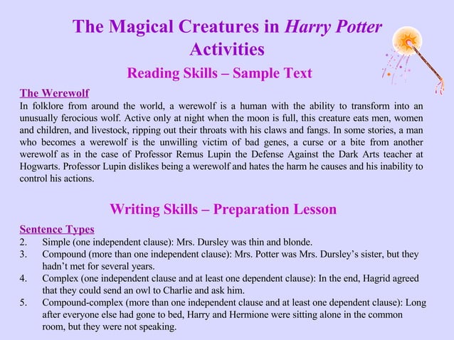 Harry Poterr Help In English | PPT