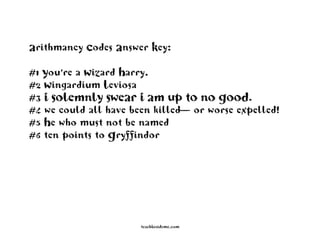 Harry-Potter-Arithmancy-worksheets in english | PDF