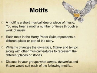 Harry Potter Symphonic Suite | PPTX | Musicals | Genres