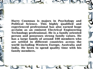 Harry Coumnas, a Great Philanthropist | PPT