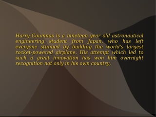 Harry Coumnas Is An Astronaut | PPT