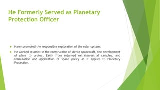 Harry Coumnas Worked to Assist in the Construction of Sterile ...