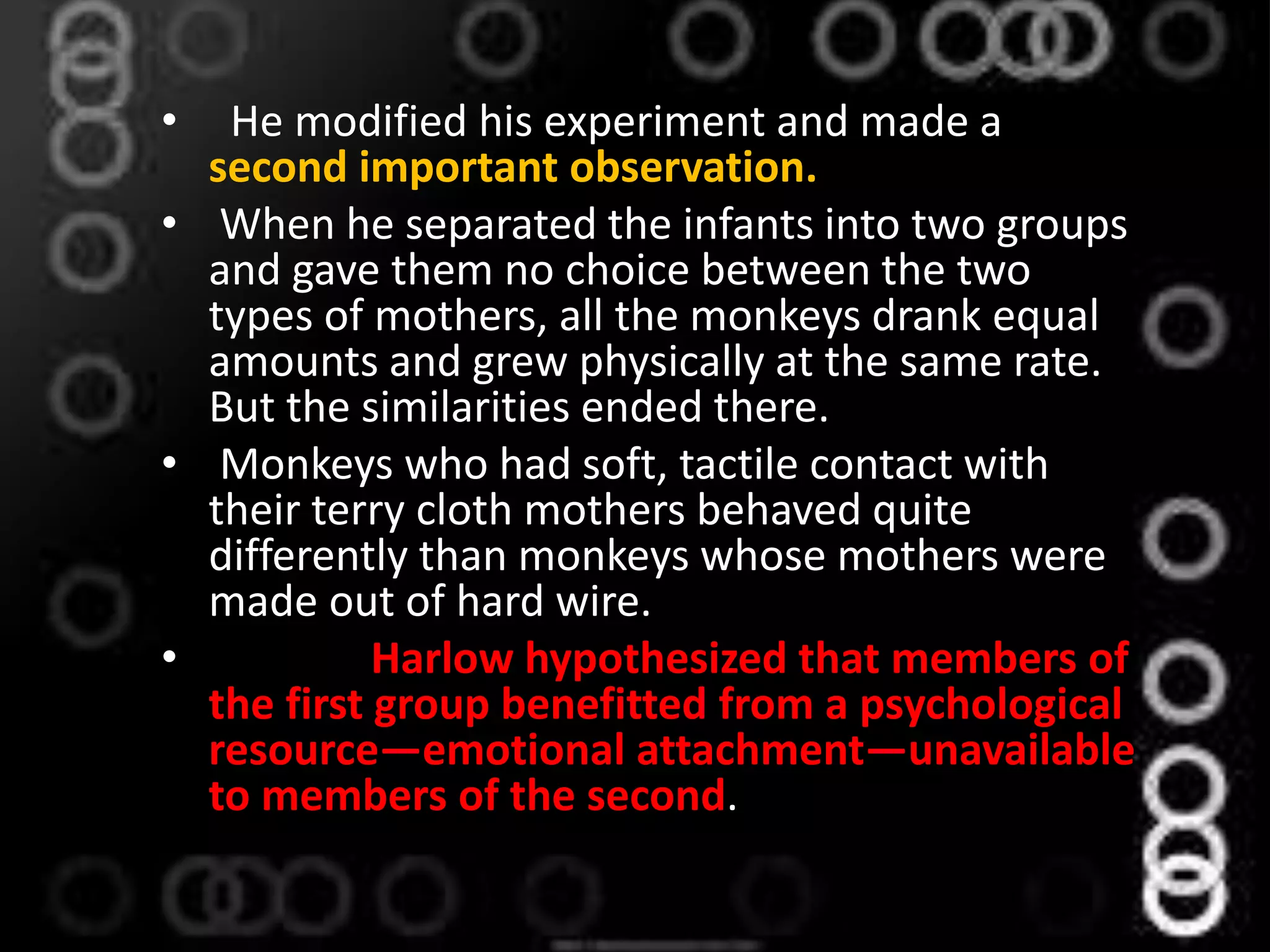 HARRY F HARLOW | PPTX