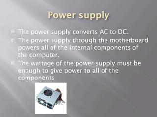 Harry hickford components for a computer | KEY