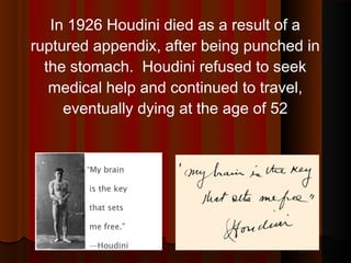An Introduction to Harry Houdini | PPT