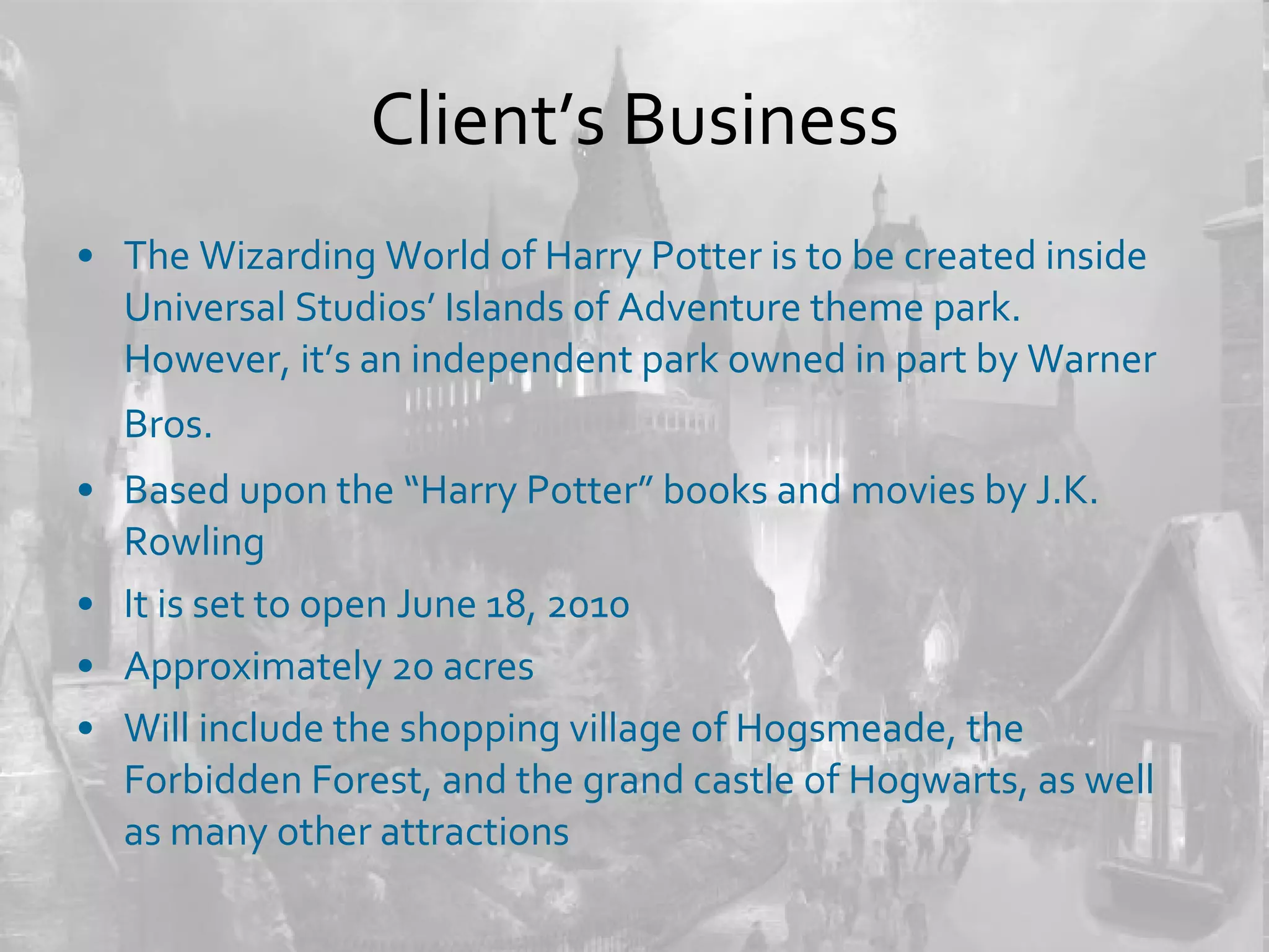 the Wizardly World of Harry Potter presentation | PPT
