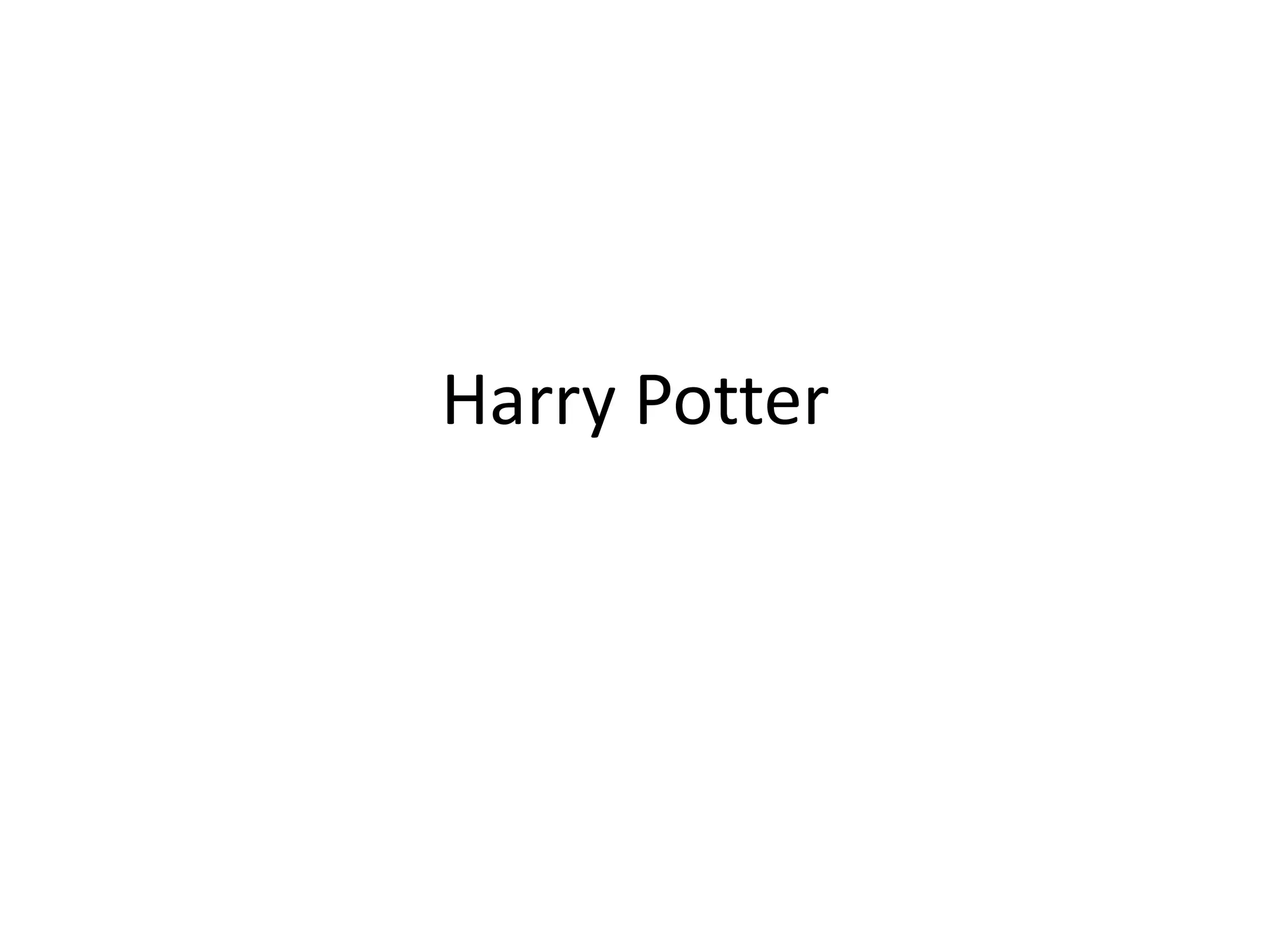 Harry potter | PPTX