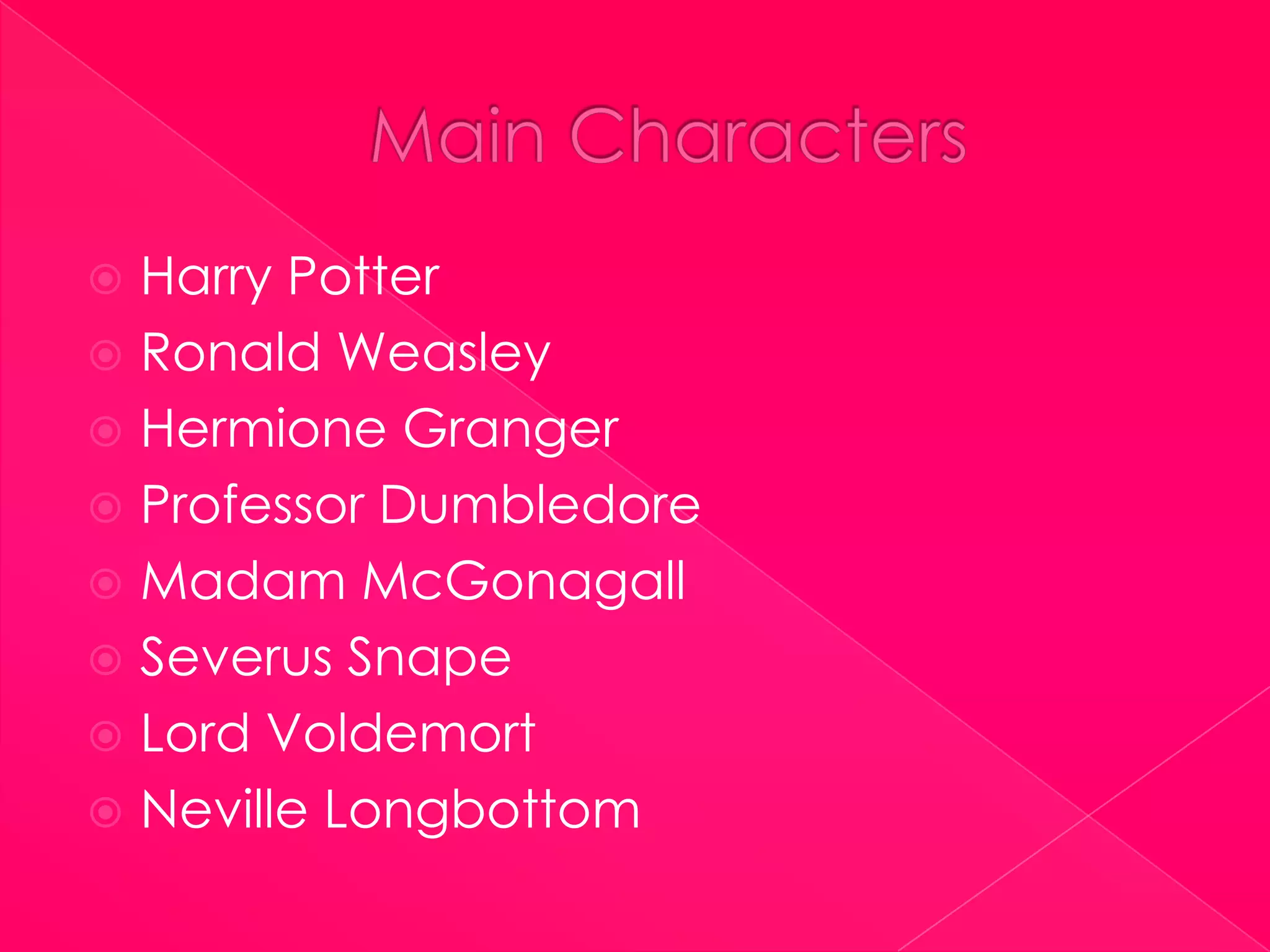 Harry Potter | PPTX | Fantasy | Genres