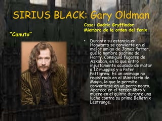 Harry potter personajees | PPTX