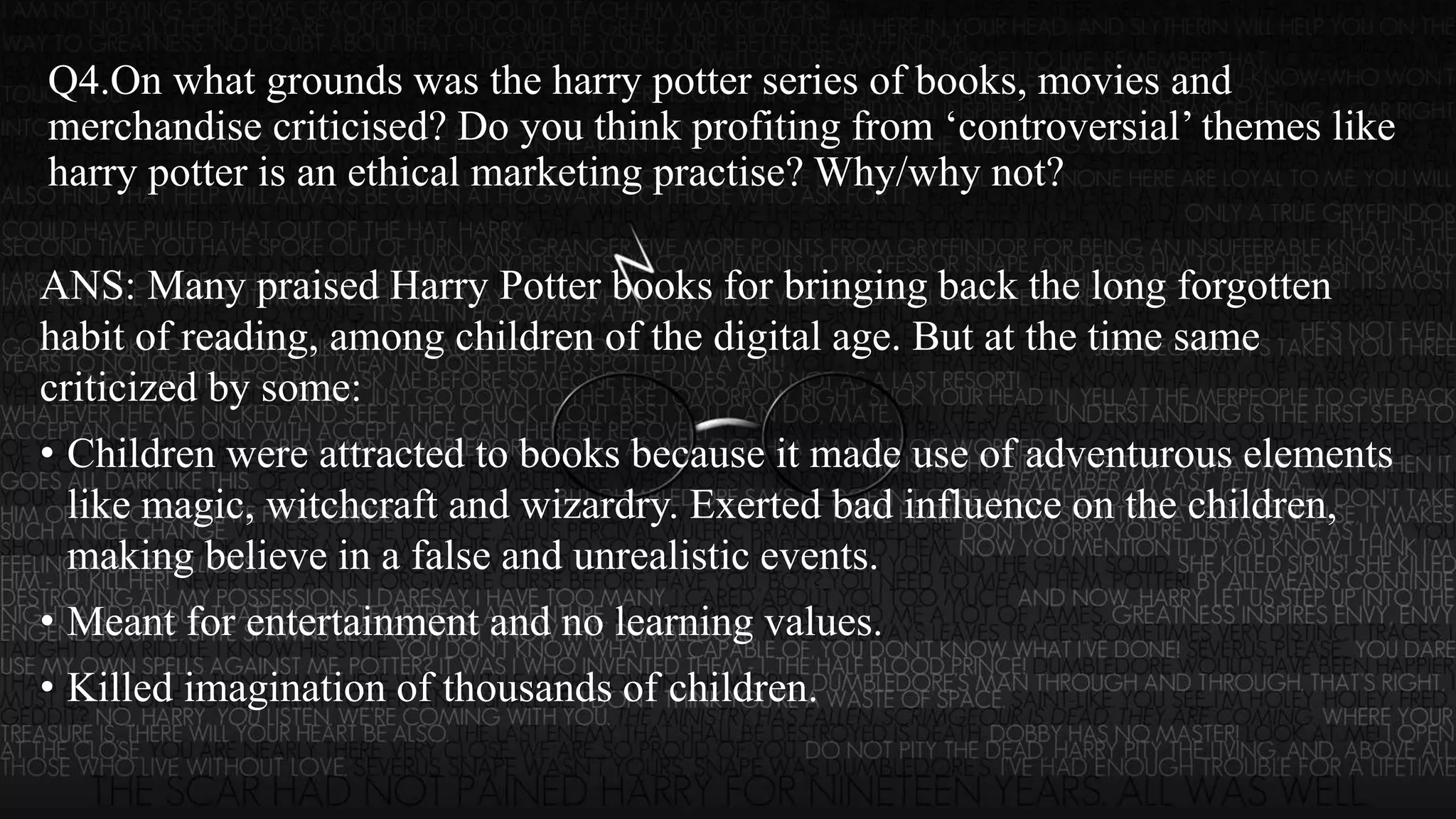 Harry potter: A multi billion dollar business | PPTX