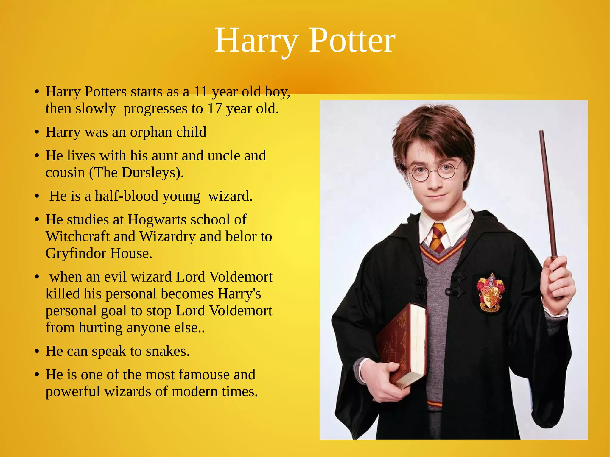 Paper-13 characters oh Harry Potter | ODP