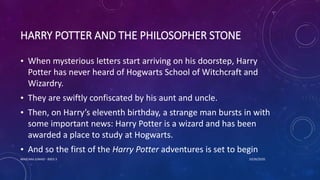 Harry potter and the philosopher stone | PPTX